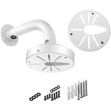 W Wall Mount Bracket for CCTV IP Cameras Dome Cable Management Junction ...
