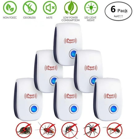 Ultrasonic Pest Repeller (6-Pack) – Electronic & Ultrasound, Indoor ...