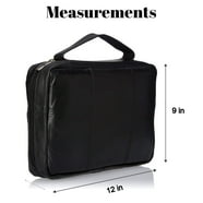 Aviator Leather-Look Brown Extra Large Book and Bible Cover - Walmart.com