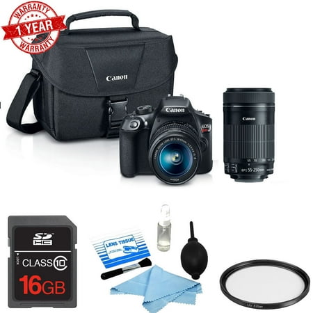 Canon EOS Rebel 1300D / T6 DSLR Camera with 18-55mm and 55-250mm Lenses Kit - Walmart.ca