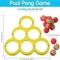 Floating Pool Toss Game Set with Foam Board and Colorful Balls for ...