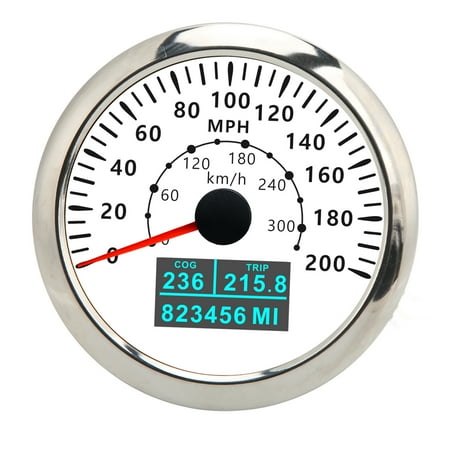 Speedometer,85mm GPS Speedometer 0‑200MPH GPS Speedometer Speed Gauge ...