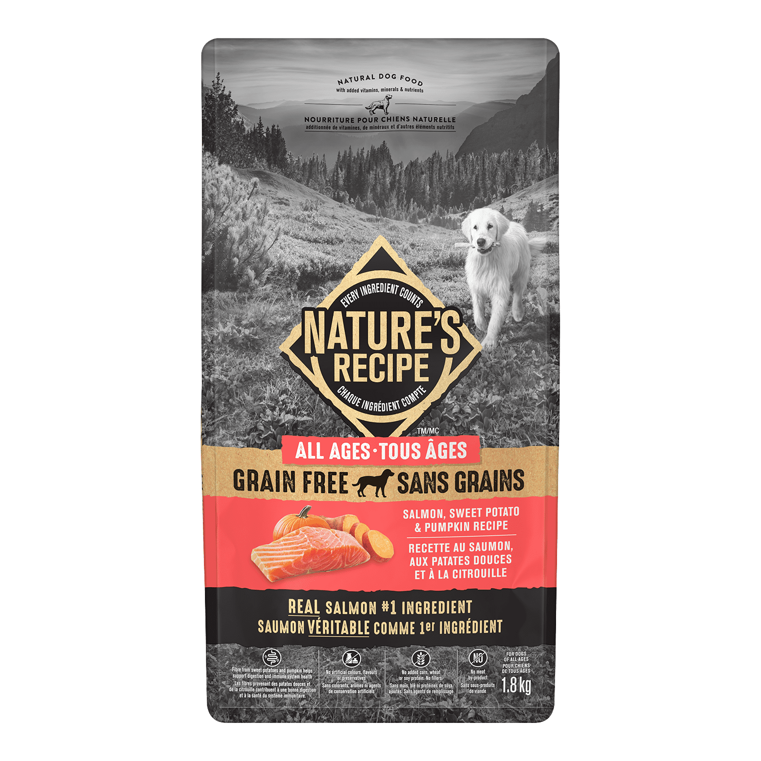 Click here for Natures Recipe Nr 1.8kg Gf Salmon prices