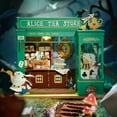 Rolife Alice's Tea Store Kit Miniature DIY Wood Dollhouse - Walmart.com