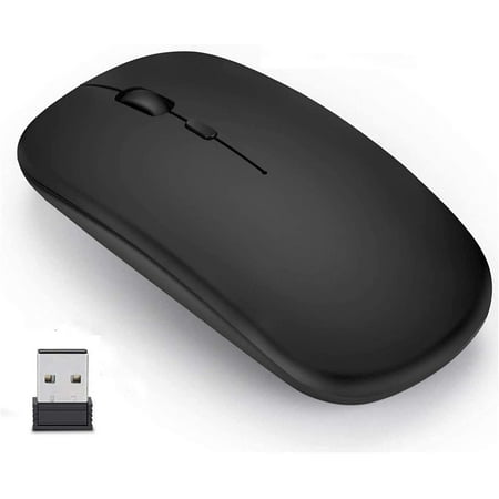 Wireless Mou , Slim Rechargeable Silent Computer Mou ortable USB ...