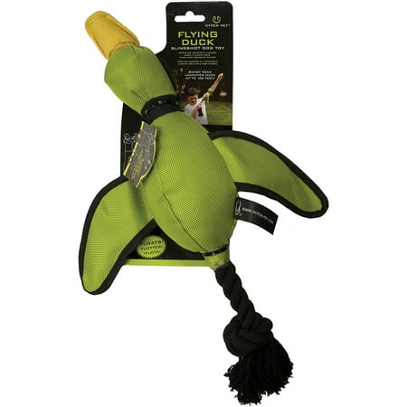 Hyper Pet Slingshot Flying Animal With Squeaker-Green Duck | Walmart Canada
