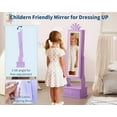 46" Jewelry Cabinet with Full-Length Mirror,Freestand Mirror with ...