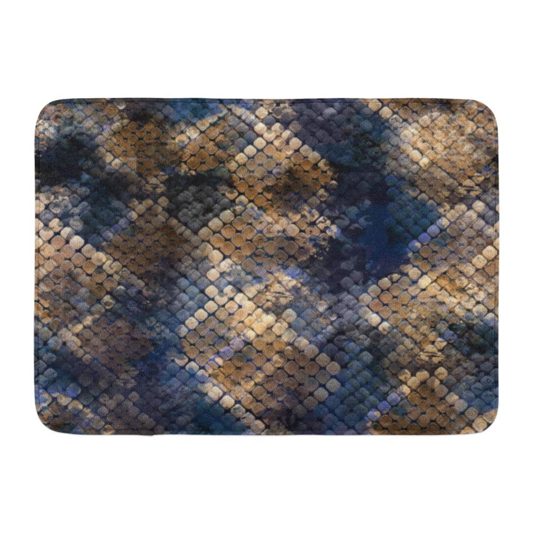SIDONKU Brown Wild Snakeskin Watercolor Effect and Blue Pattern Skin ...