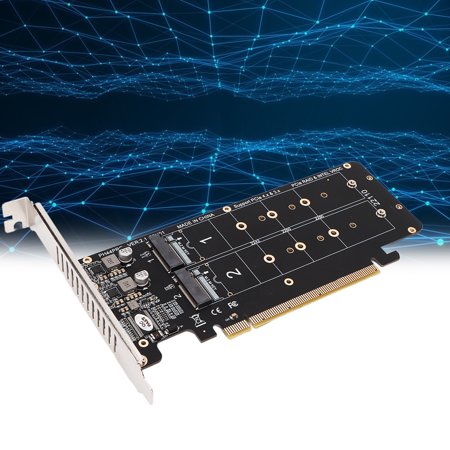 Array Expansion Card, NVMEx4 SSD Splitter Function LED Indicator 4 Port ...