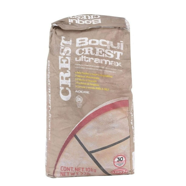 Boquicrest Ultramax Adobe 10Kg Emboquillador Cemento multicolor ...