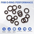 Uxcell 20-Pack O Ring Assortment Kit, 1/5'' Fluorine Rubber Pressure ...