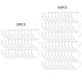 30 PCS Heart-shaped Acrylic Keychains Acrylic Transparent Set for Projects Valentine's Day ...