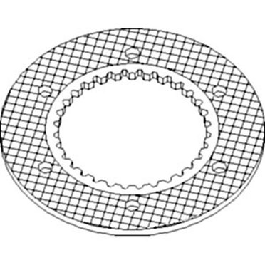 11" 4 BUTTON SPRING LOADED CLUTCH DISC D17 IV D19 170 175 - Walmart.com