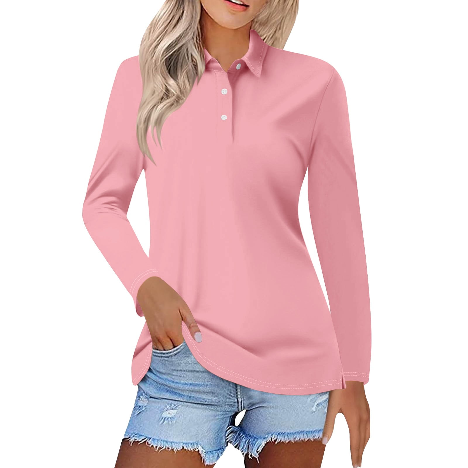 Click here for Comdrip Polo Shirts For Women Womens Long Sleeve P... prices