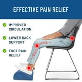Everlasting Comfort Ergonomic Office Foot Rest for Work, Memory Foam ...