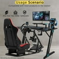 Marada G923 Racing Simulator Cockpit with Red Seat Fit for Thrustmaster ...