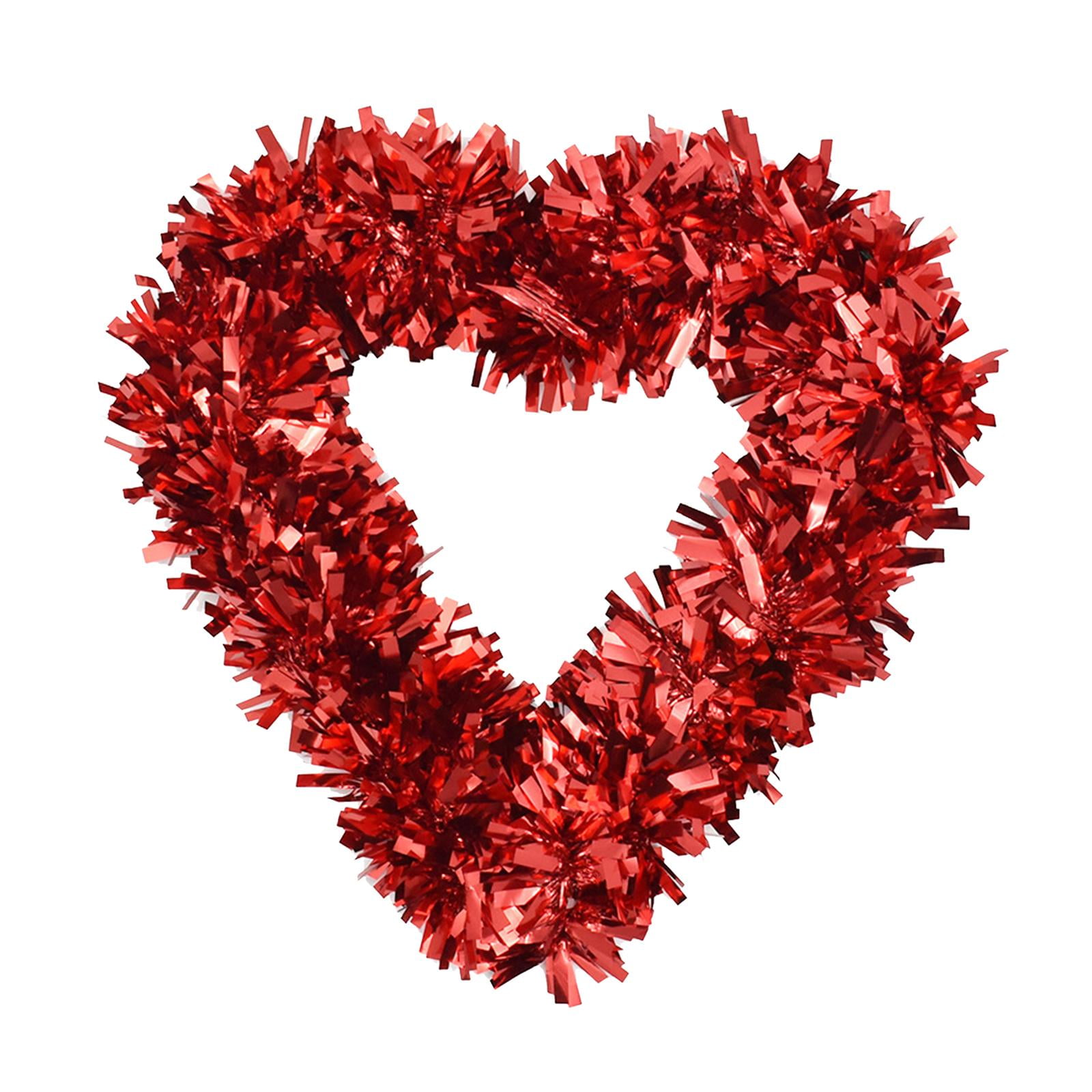 Wreaths Red Tinsel Garland for Wedding Party Hanging Decorations, 14 ...