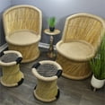 Natural Geo Handwoven Jute Decorative Large Chair - Set of 2 - Walmart.com