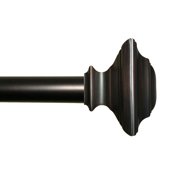 Mainstays 1" Ball Single Curtain Rod, Black, 30-84" - Walmart.com