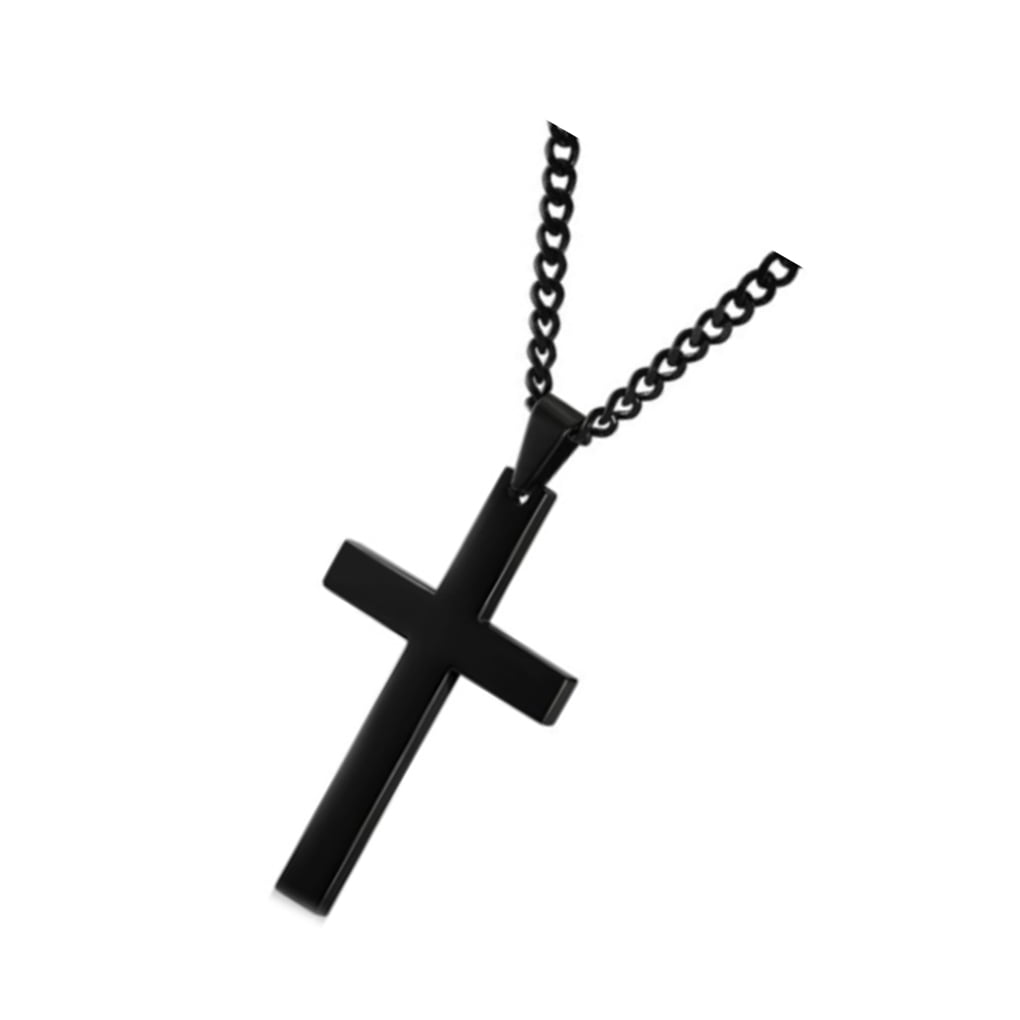 Black Thin Long Cross Symbol