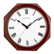 Bulova B1845 Durant Wooden Free Standing Mantel Clock with Revolving ...