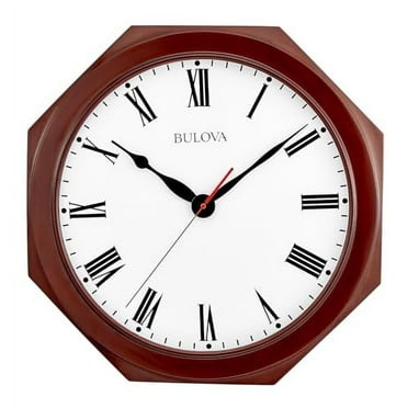 Bulova B1845 Durant Wooden Free Standing Mantel Clock with Revolving ...