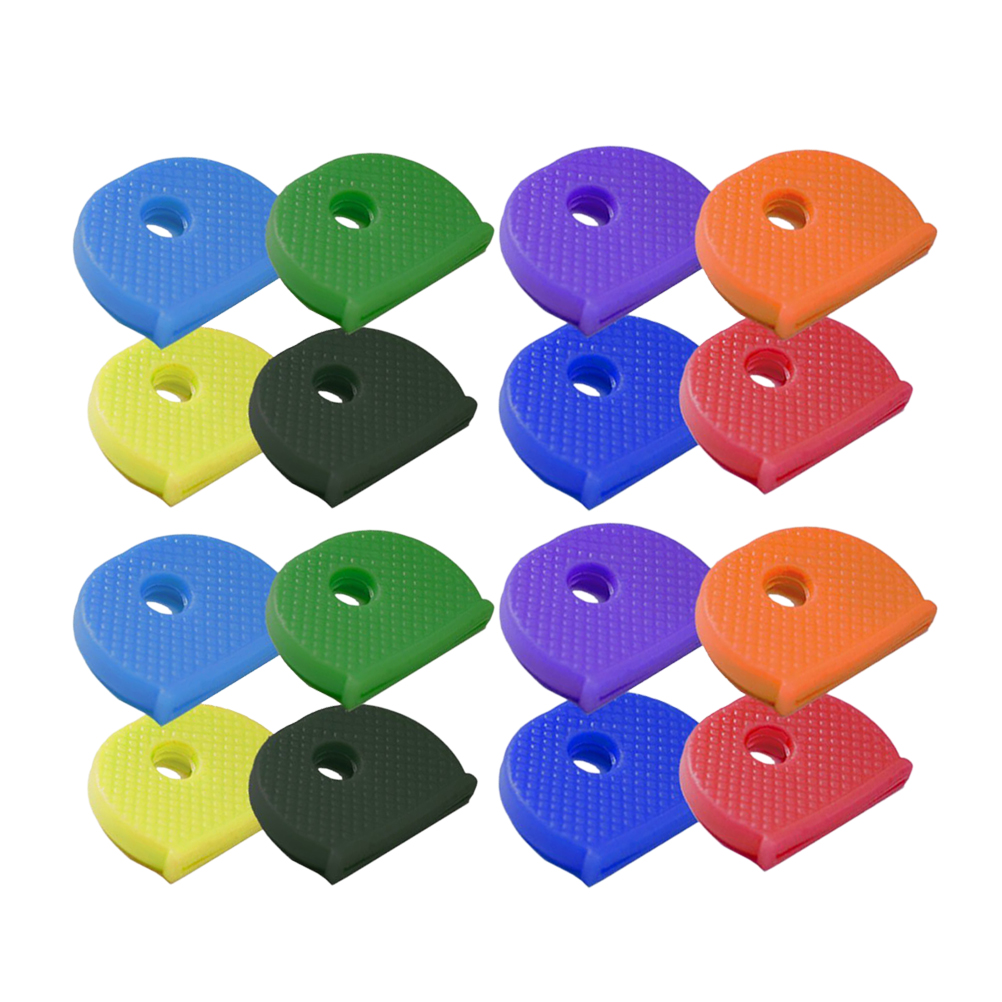 24pcs Key Caps Assorted Color PVC Key Covers Key Identifier Caps Random 24pcs Key Caps Assorted Color PVC Key Covers Key Identifier Caps Random