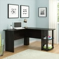 FCH Modern Large L-Shaped Computer Desk, Home Office Workstation, Study ...
