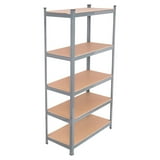 Costway Heavy Duty Steel 72'' Level Garage Shelf Metal Storage ...