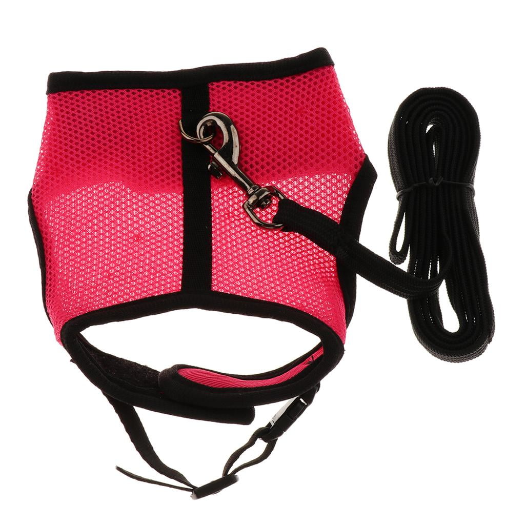 Breathable Mesh Small Pet Hamster Vest Leash,Gerbil Harness Leash Rope ...