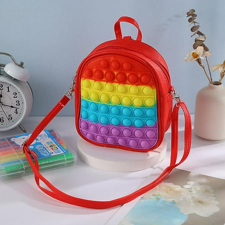 FanShow Pop Backpack For Children Girls Push Bubbles Bag Antistress ...