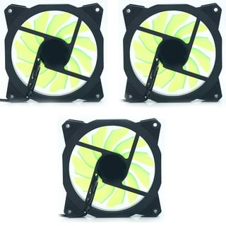 80MM UV REACTIVE BLUE LED GREEN / ORANGE COMPUTER CASE COOLING FAN S8 ...