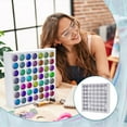 49-Hole Craft Paint Storage Organizer Hole Diameter 1.5inch White ...