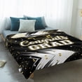 Black White Graduation Blanket Soft Cozy Warm Throw Blanket for Couch ...