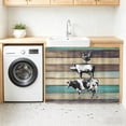 Cabinet Curtains for Shelves, Farmhouse Animals Under Sink Cabinet ...