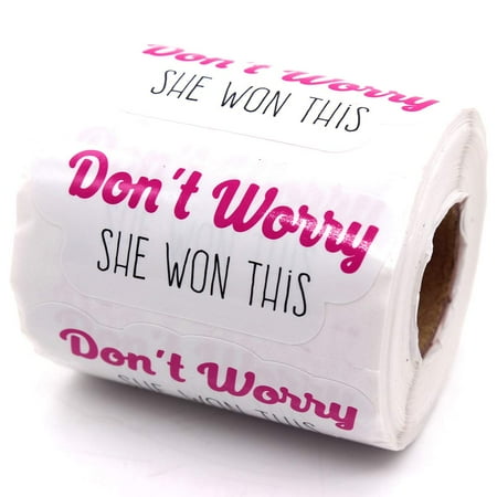 Muminglong 15 Inch DonAt Worry She Won This Sticker,Thank You Sticker ...
