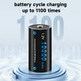 CITYORK 8 Pack D Cell Rechargeable Batteries, 10000mAh 1.2V Ni-MH, 1200 ...
