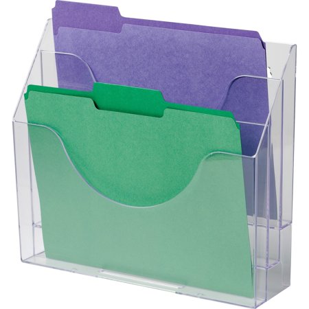 Rubbermaid Three-Pocket File Folder Organizer Plastic 13 x 3 1/2 x 11 1 ...