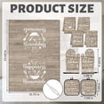 CHISHZL-8 Pcs Rustic Brown Kitchen Towels Sets with Oven Mitts and Pot ...