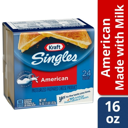UPC 021000615261 - Kraft Singles American Cheese Slices 16 oz 24 ct ...