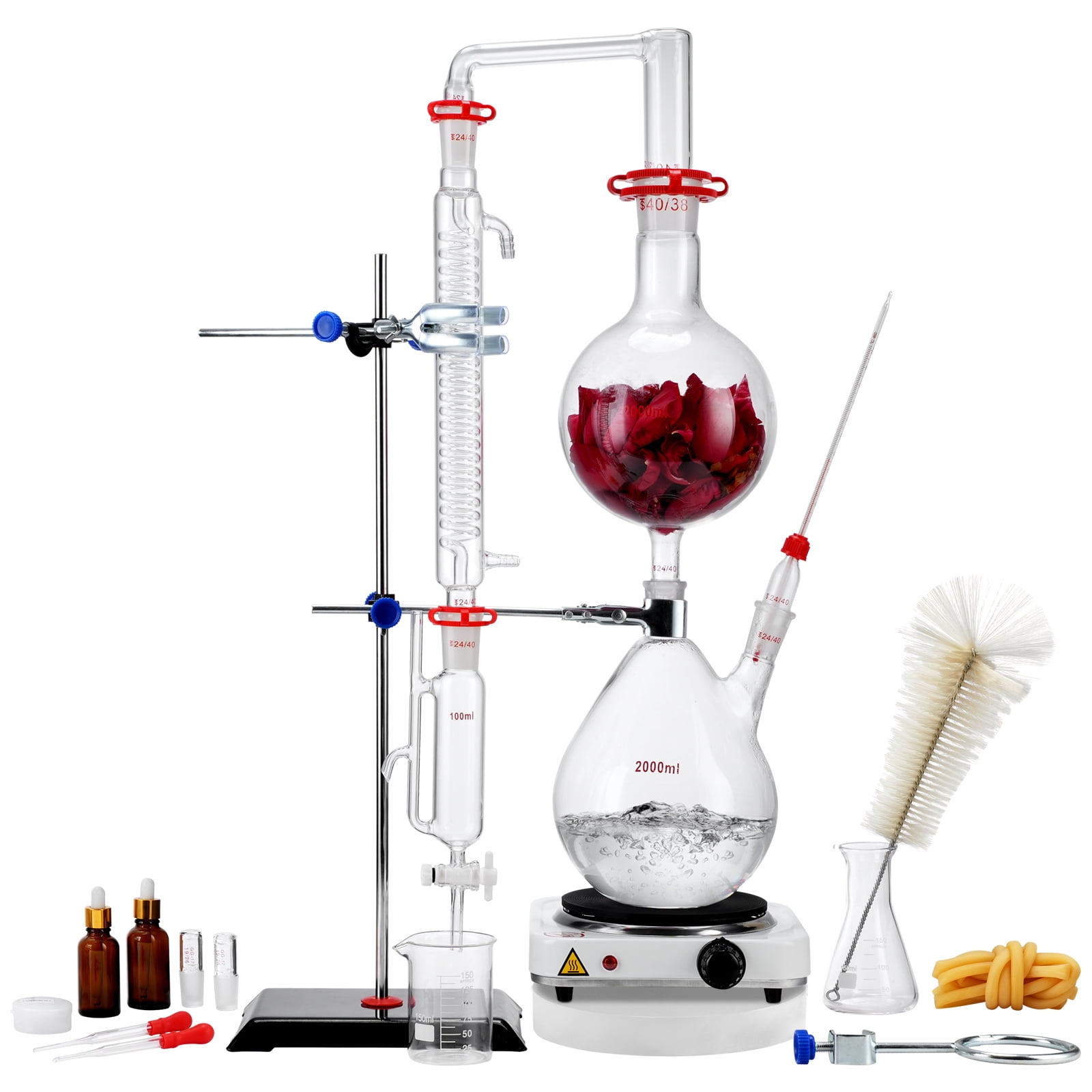Kit de destilación de aceites esenciales VEVOR, equipo de destilación ...