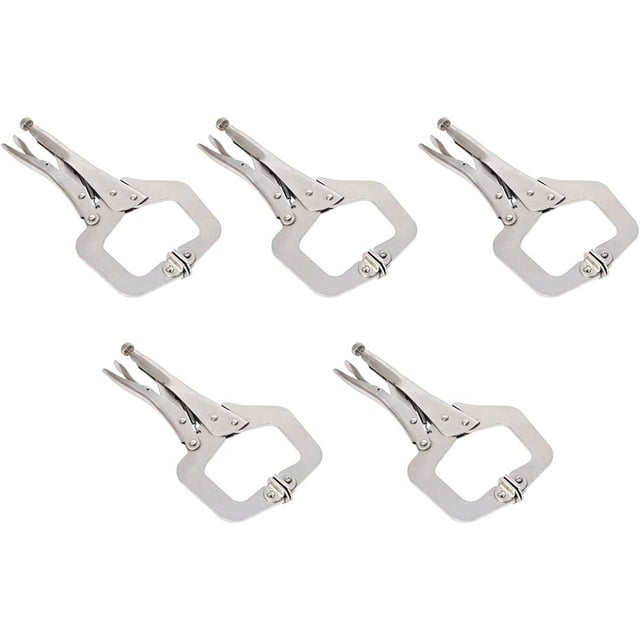 ALL-CARB 5Pcs 11 Inch C-Clamp Locking Pliers C-Clamp Locking C-Clamp ...