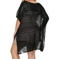 Shermie Plus Size Swim Mesh Bikini Cover Up, See-Through Bathing Suit ...