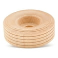 Mini Wood Wheels Treaded Style, 1-1/2 Inch Diameter, Pack of 12, for ...