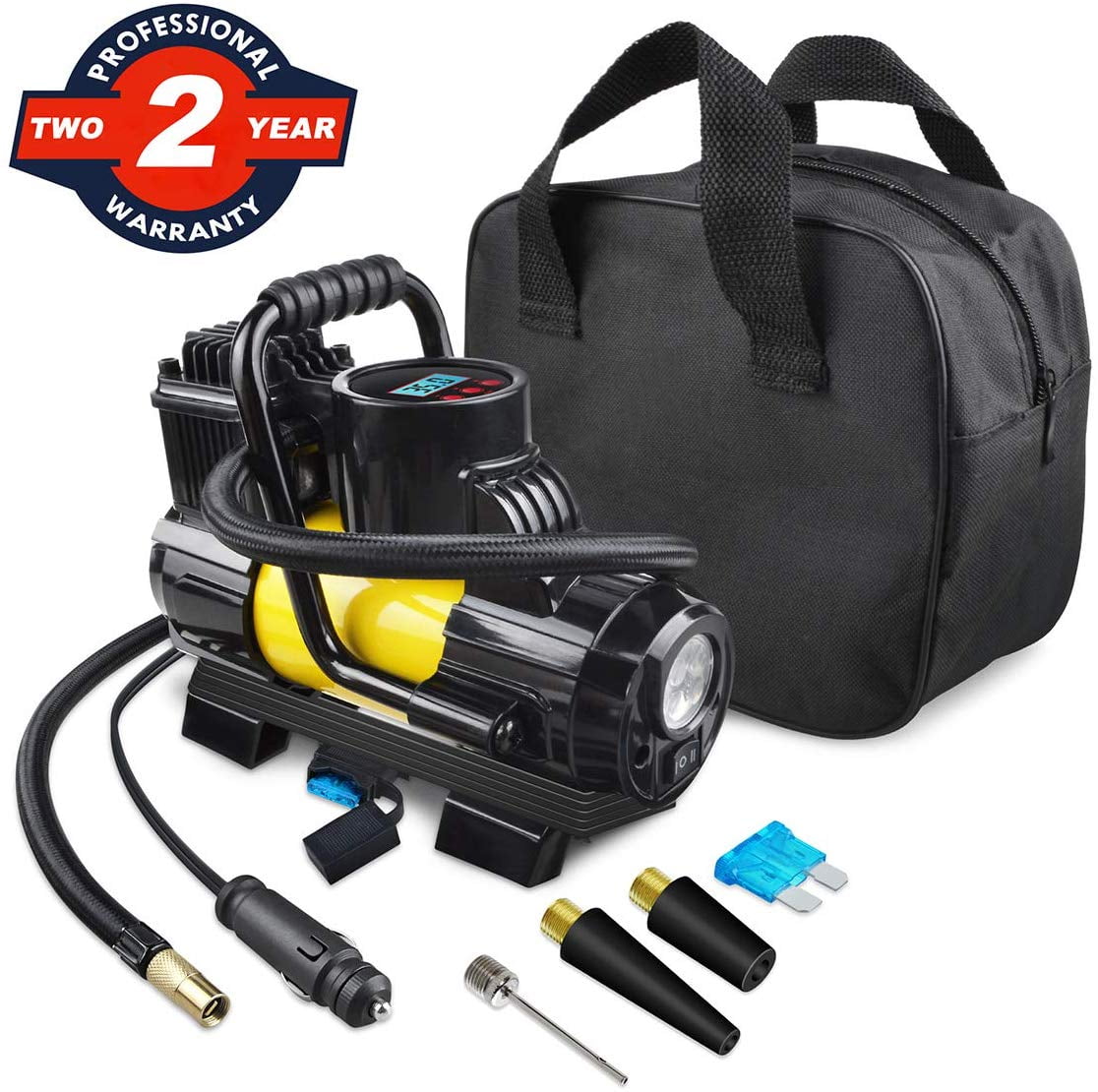 12V DC Portable 150PSI Air Compressor Car Tyre Tire Inflator Pump Auto Shut Off LED Digital ...