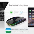 TENMOS Wireless Bluetooth Mouse Rechargeable Silent Mouse (Bluetooth 5. ...