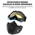 Detachable Full Face Goggle Mask, Anti-Fog Grass Cutting Goggles for ...