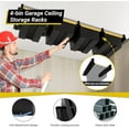 Overhead Garage Storage Rack 4-Bin, Heavy Duty Ceiling Racks w/ 400 LBS ...