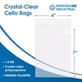 4" X 7" Self-Sealing Cellophane Bags (1000 Count) Clear Treat Bags for ...
