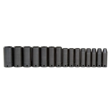 Proto Torqueplus 15 Pc Deep Socket Sets, 1/2 in, 6 Point - Walmart.com